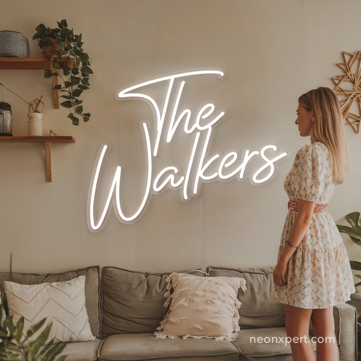 Custom Last Name Neon Sign | Wedding Signage | LED Established Sign ...