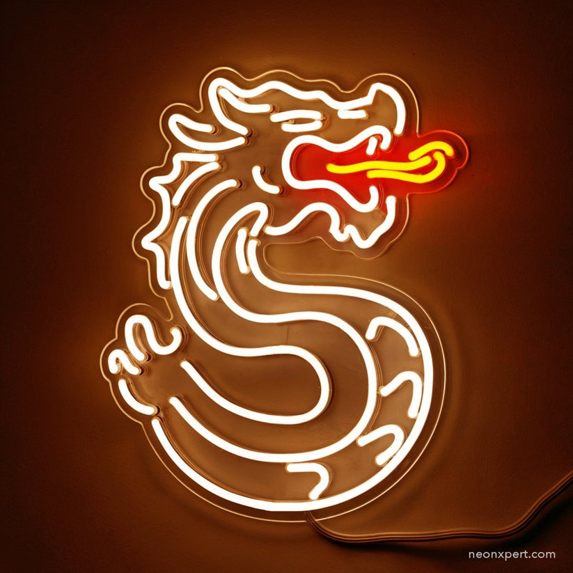 Dragon Neon Light | Stunning Fire Breathing Mythical Decor Light Up Si ...