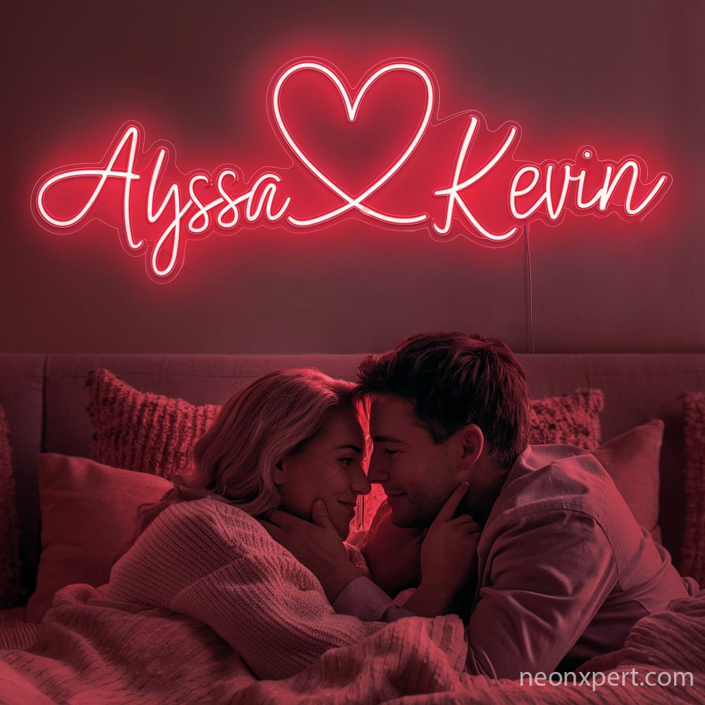 Personalized Couple Name Neon Sign - NeonXpert