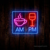 AM Coffee PM Wine Neon Sign - Savor Every Hour – NeonXpert
