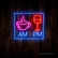 AM Coffee PM Wine Neon Sign - Savor Every Hour – NeonXpert