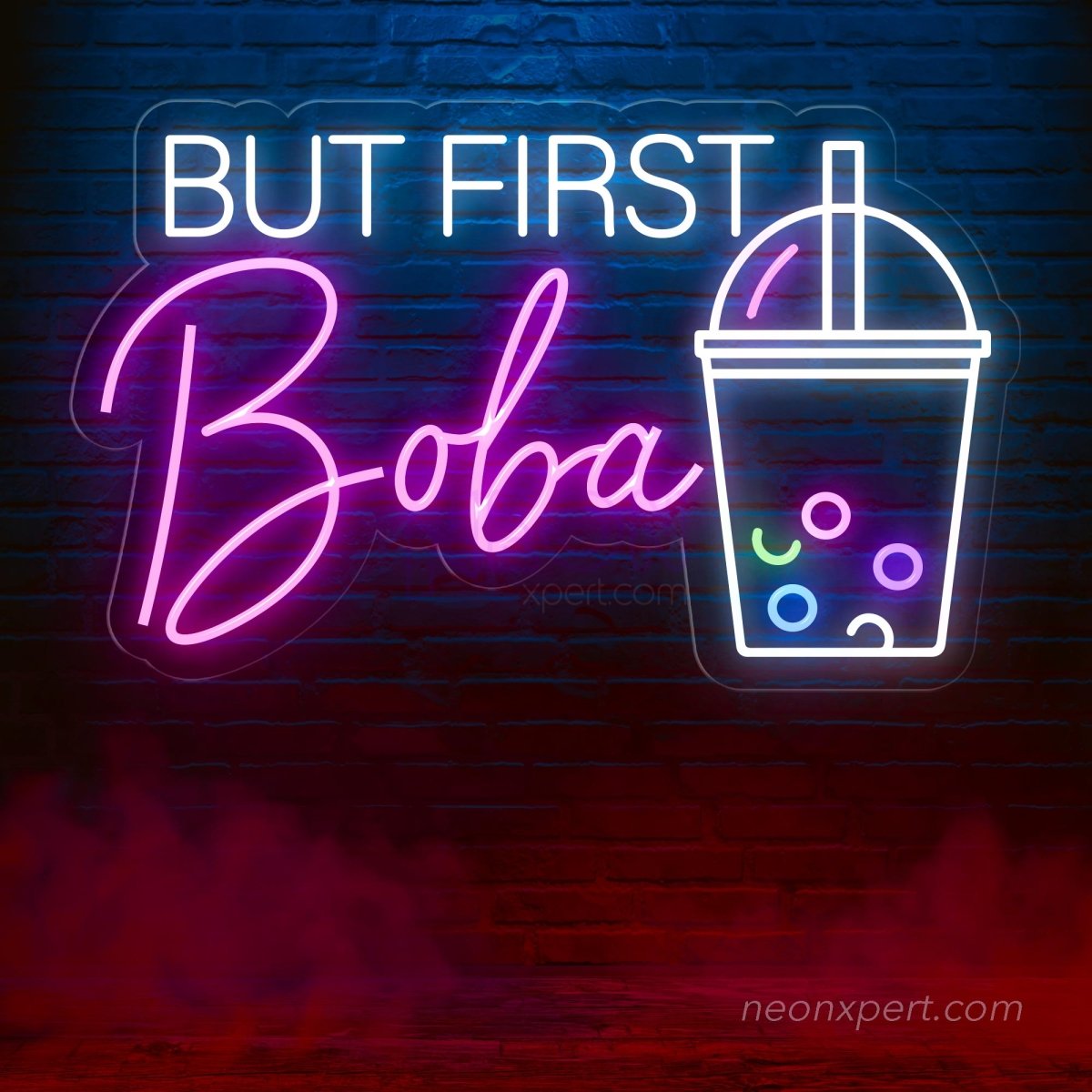 But First Boba LED Sign: Illuminating Boba Bliss for Tea Enthusiasts ...