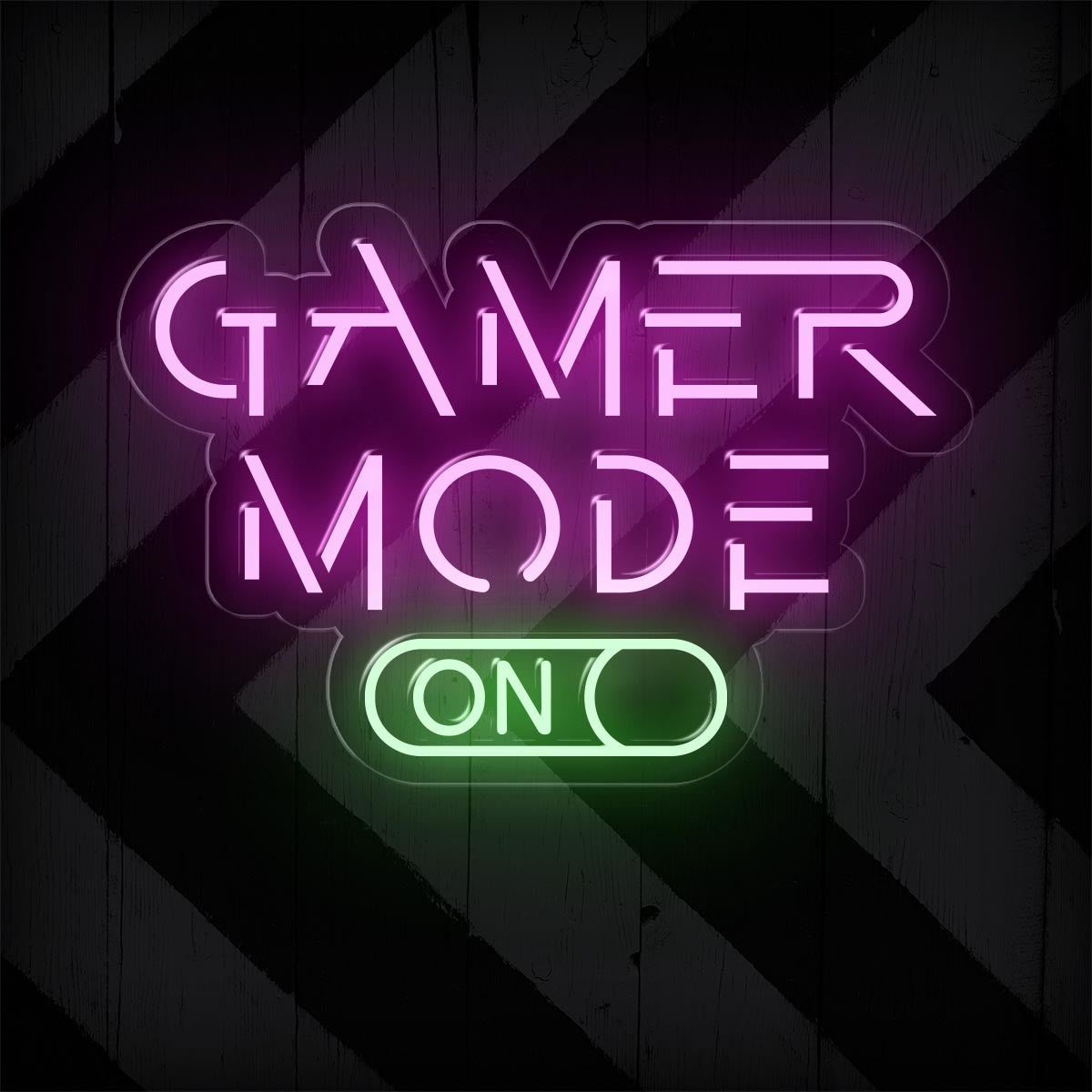 Gamer Mode On LED Neon Sign | Gaming Room Lights Decor - NeonXpert