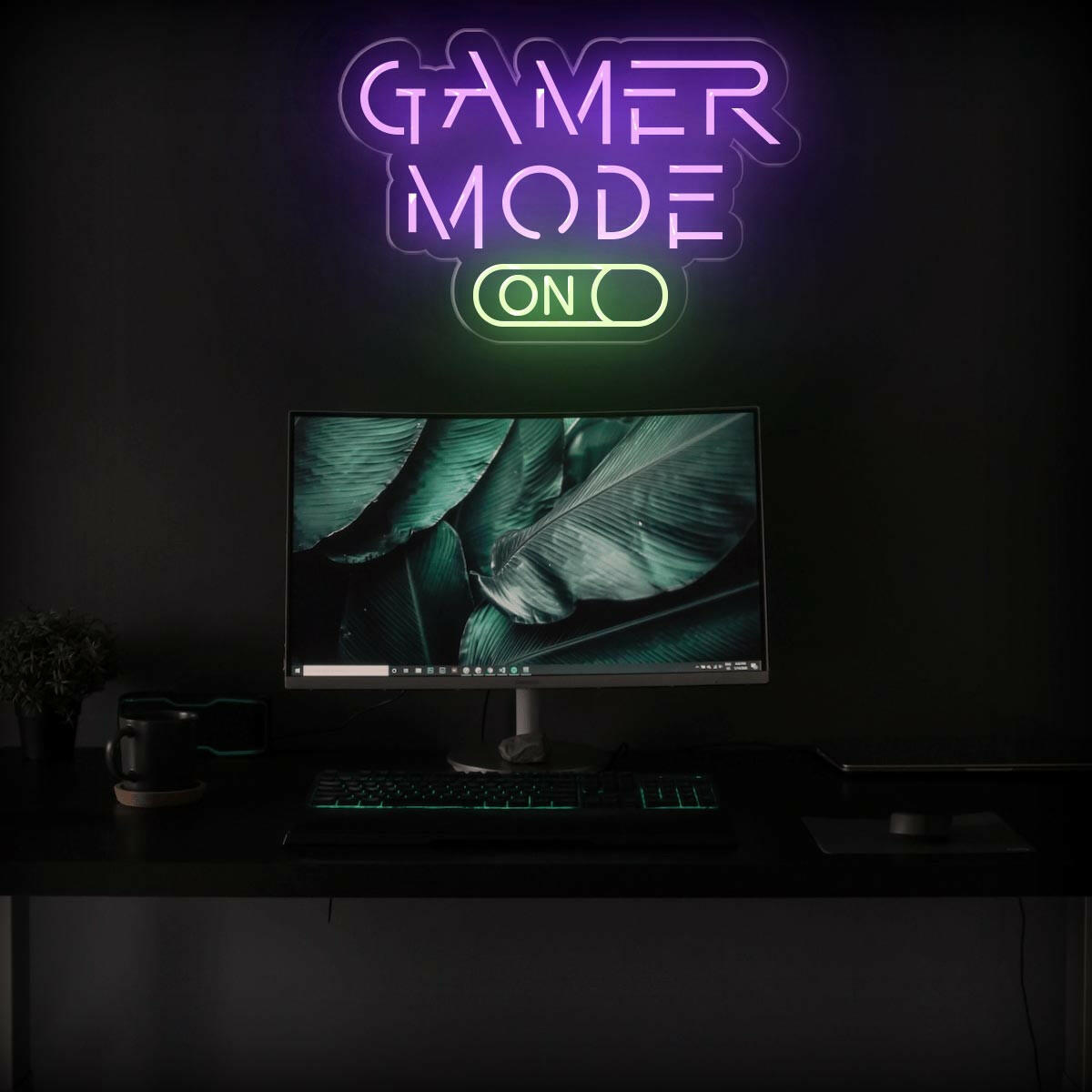 Gamer Mode On LED Neon Sign | Gaming Room Lights Decor - NeonXpert