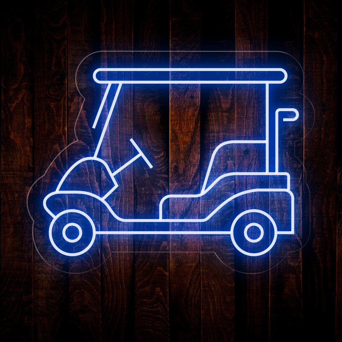 Golf Cart Neon Sign | Golf Cart Parking Outdoor LED Light - NeonXpert