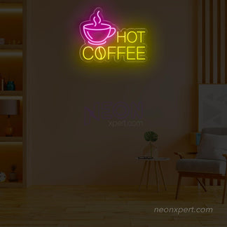 Hot Coffee Neon Sign: Brighten Your Space with Warmth – NeonXpert