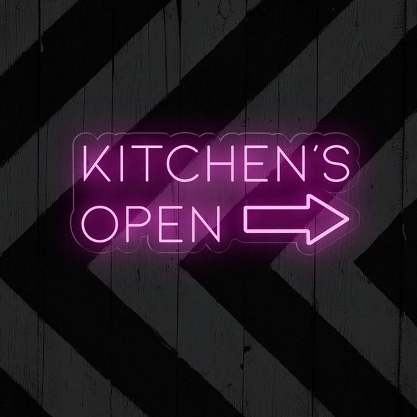 Kitchen's Open LED Neon Sign - Illuminate Your Space - NeonXpert