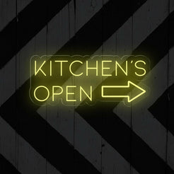 Kitchen's Open LED Neon Sign - Illuminate Your Space - NeonXpert