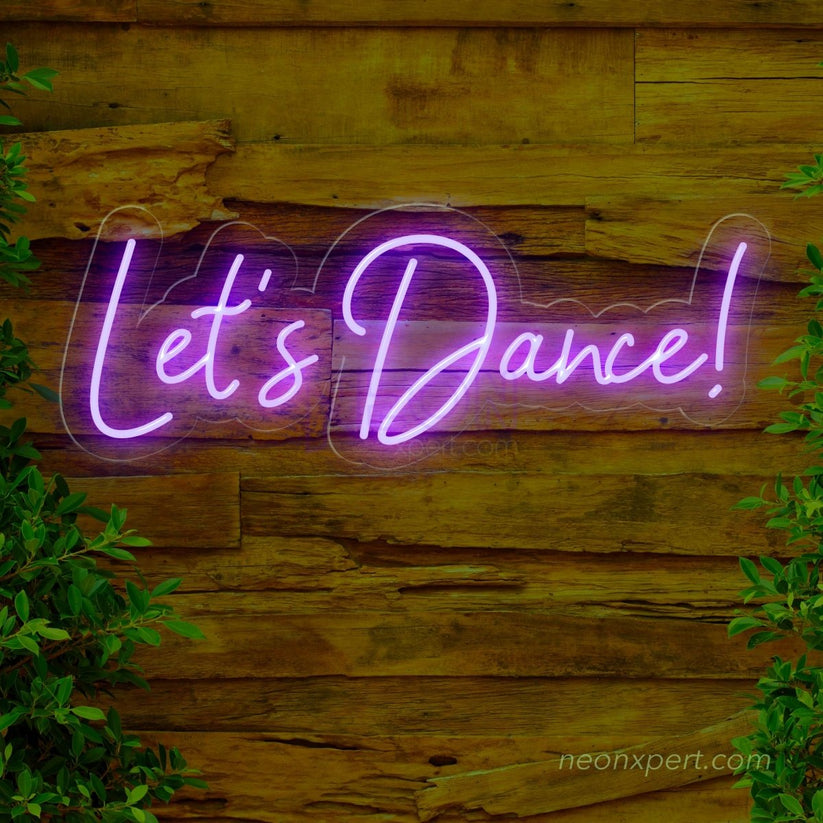 Let's Dance LED Neon Sign - Party Energizer | Vibrant Dance Decor ...