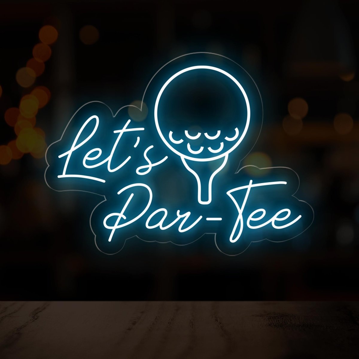 Let's Par-Tee Golf Neon Signs For Man Cave - NeonXpert