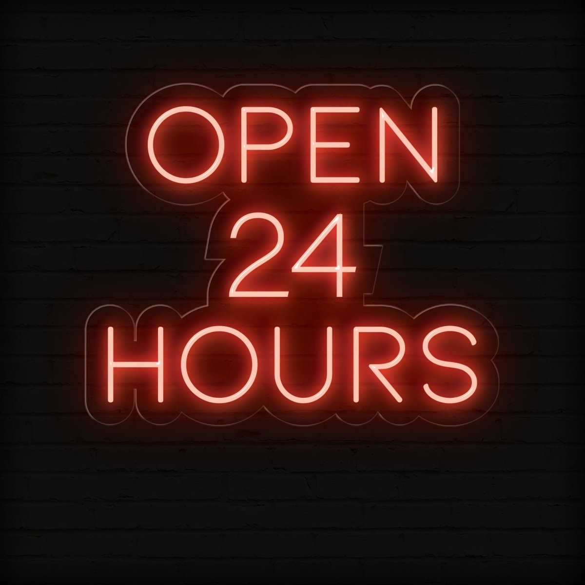 Open 24 Hours LED Neon Sign for Business - NeonXpert