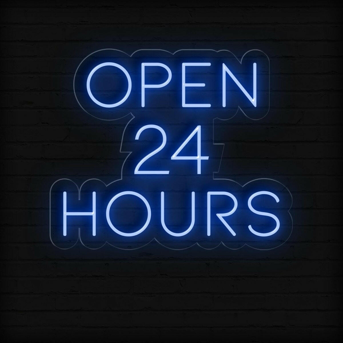 Open 24 Hours LED Neon Sign for Business - NeonXpert
