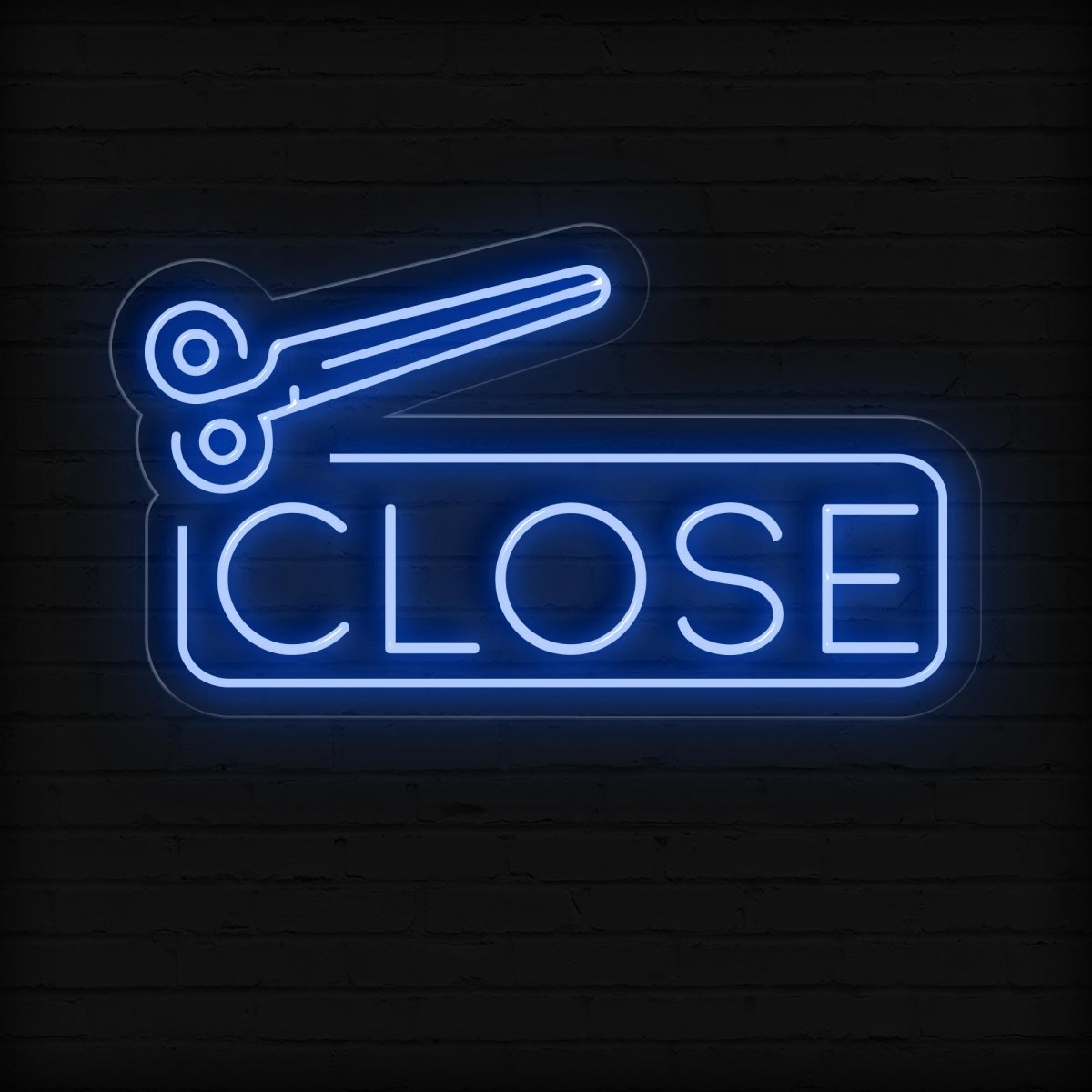 Open and Close Scissor Neon Sign for Salons | Ligh up Salon Business ...
