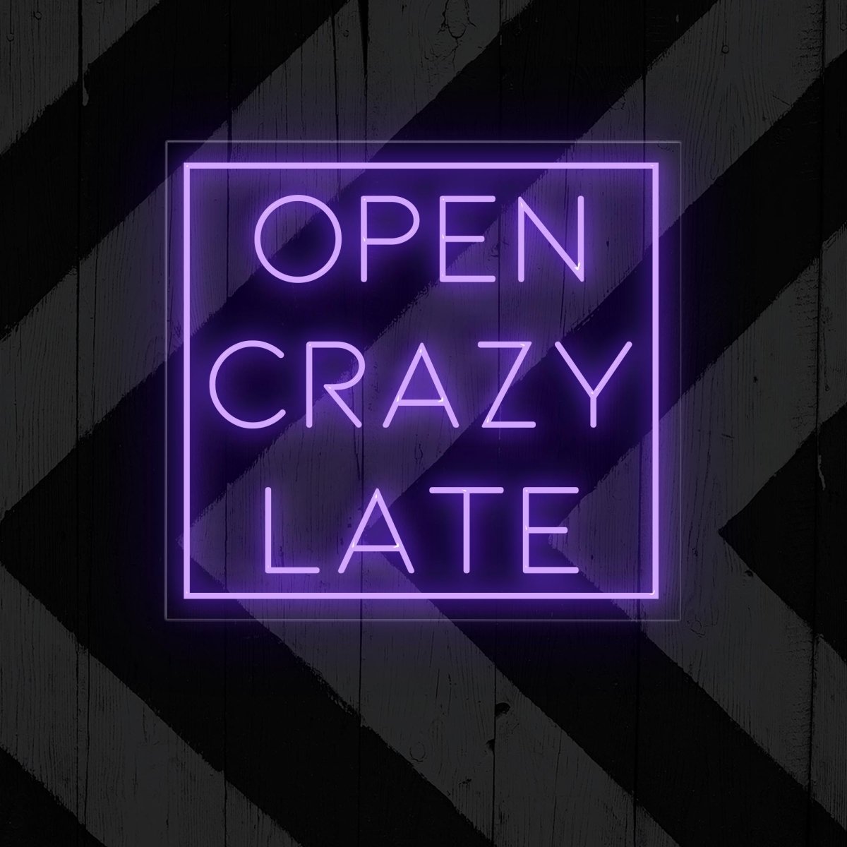 Open Crazy Late Neon LED Sign | Attract Night Owls - NeonXpert