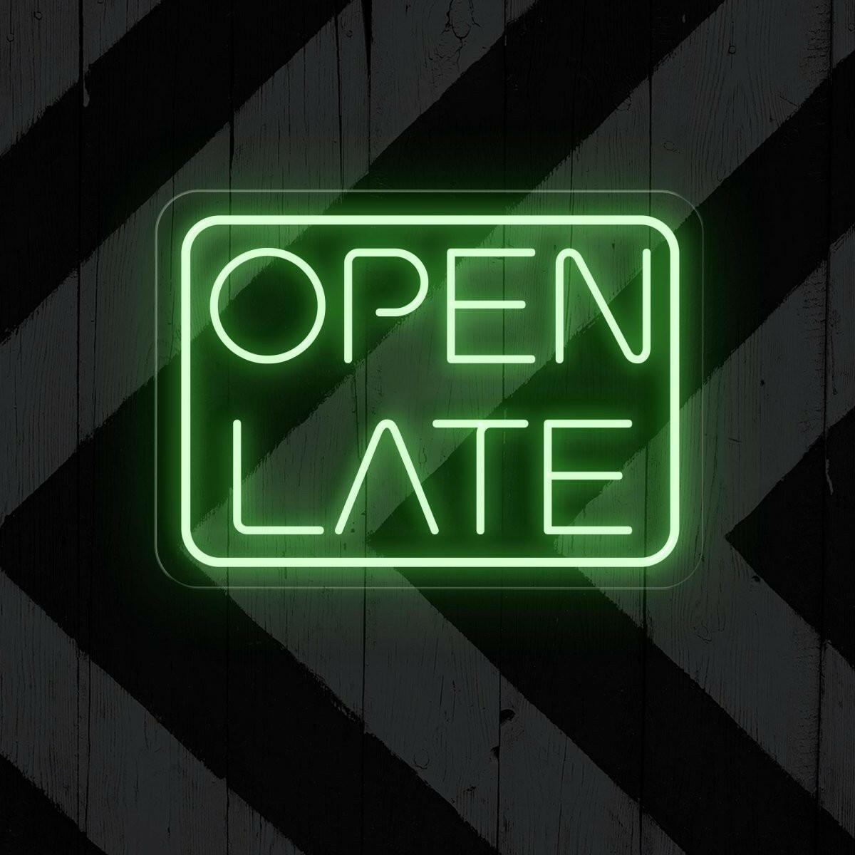 Open Late Neon Sign | LED Light Up Sign For Business - NeonXpert