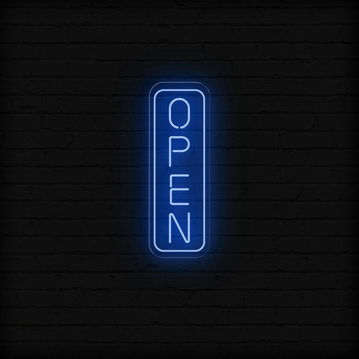 Open Vertical LED Neon Sign | Large Light Up Sign - NeonXpert