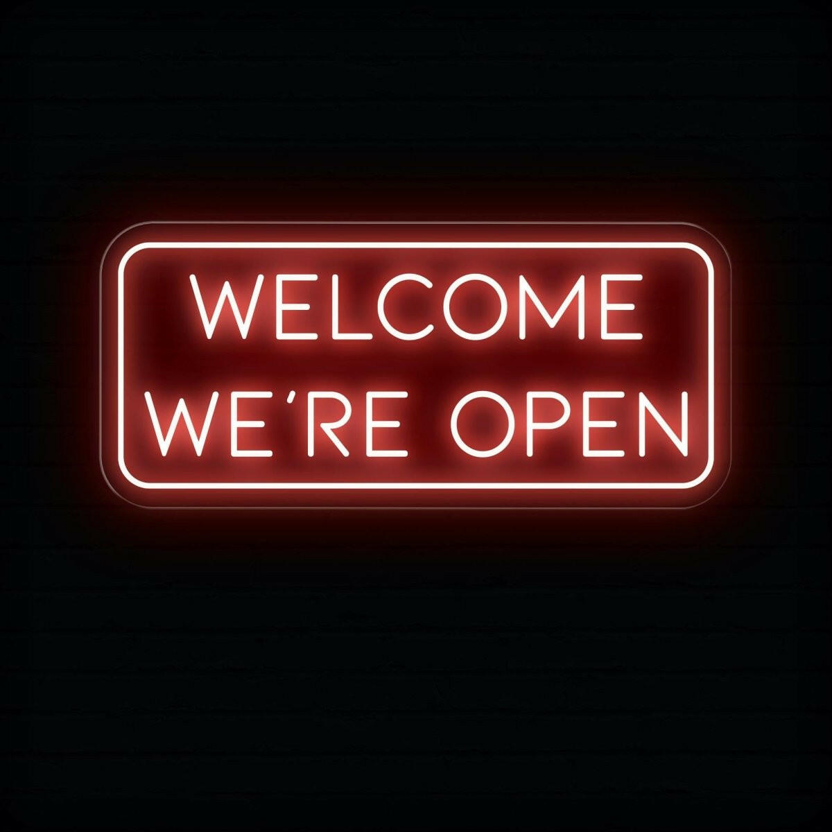 Welcome We're Open Neon Sign | Business Window Light - NeonXpert